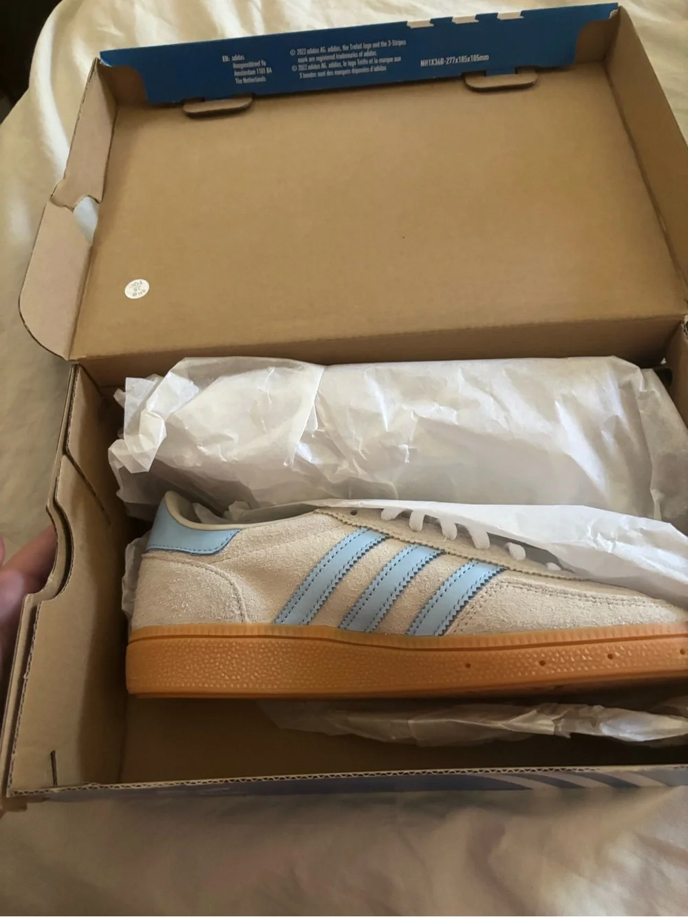 adidas | Shoes | Adidas Kids Samba Og Sneakers In Light Blue And Cream ...